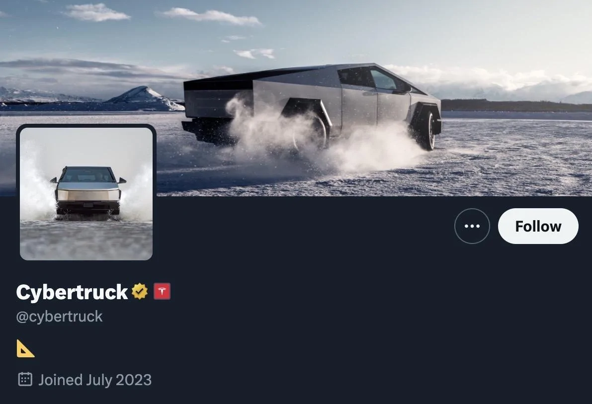 Official Cybertruck X (Twitter) Profile Is Now LIVE! | Tesla Cybertruck ...