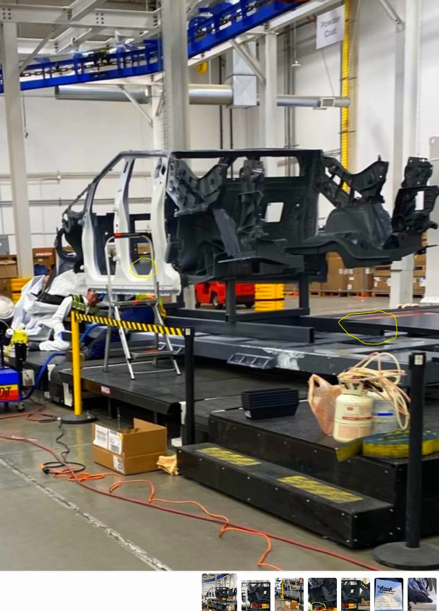 Is this a Cybertruck casting / frame / part shown in video posted by ...