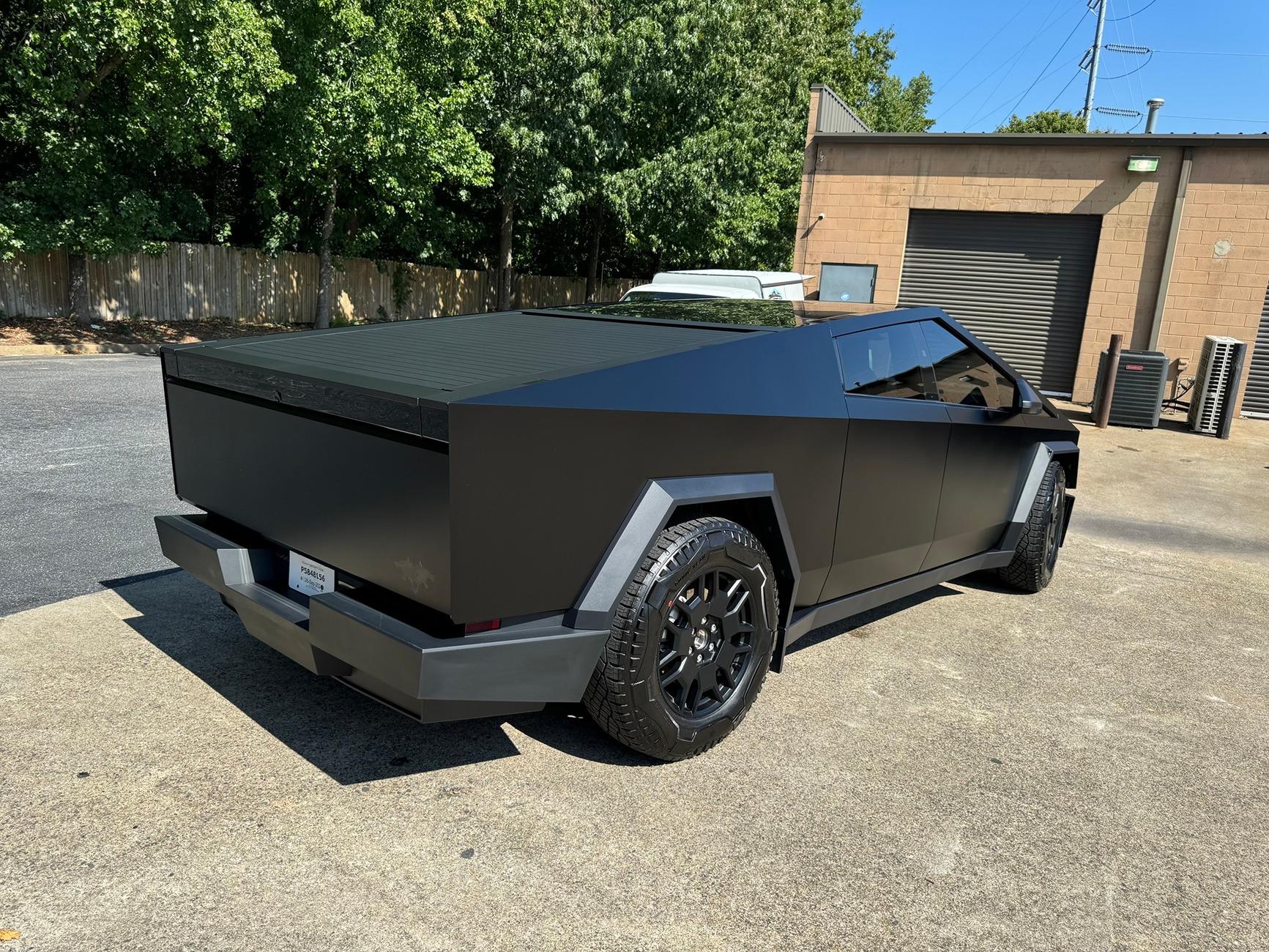 BLACK Vinyl Wrap & PPF Cybertruck -- Photos & Videos | Page 4 | Tesla ...