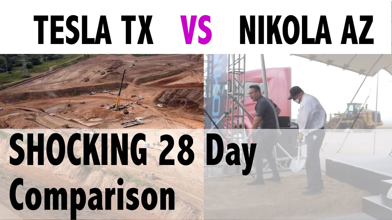 Factory Progress Video: Tesla Giga Texas vs Nikola Arizona | Tesla ...