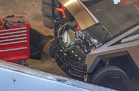 Frunk in the raw - best view yet? | Tesla Cybertruck Forum - Cybertruck ...