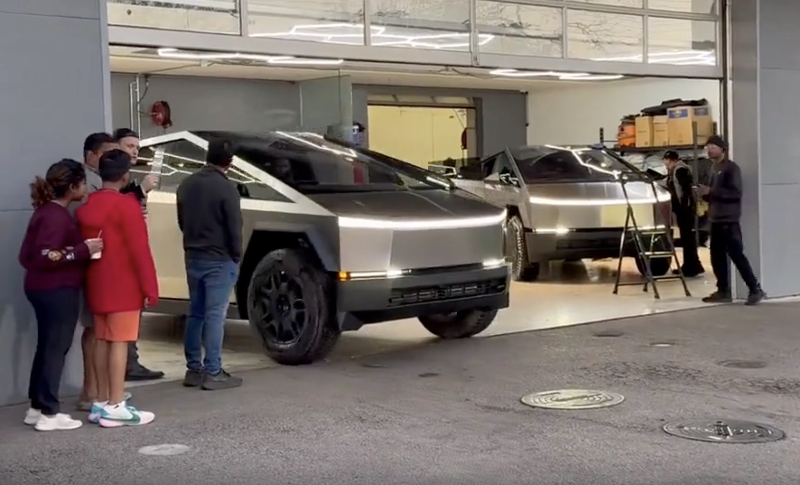 Foundation Series Cybertrucks @ Austin Showroom for owners deliveries ...
