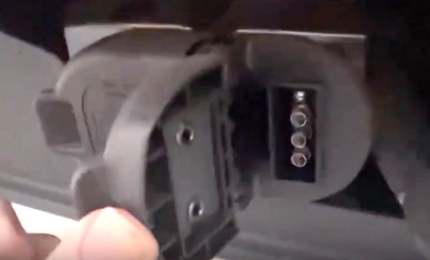 Tow Hitch Cover removal is easy (DIY). 4-way and 7-way connectors ...