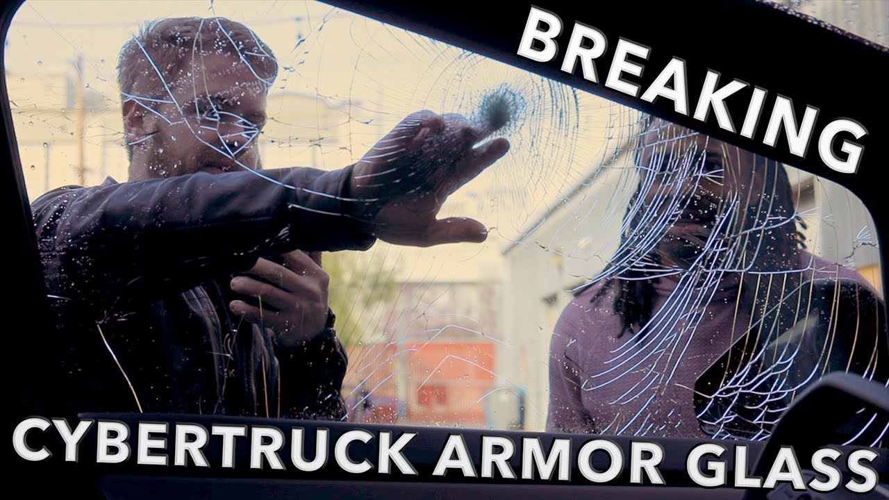 Cybertruck window strength tested with 3" steel ball until breaking ...