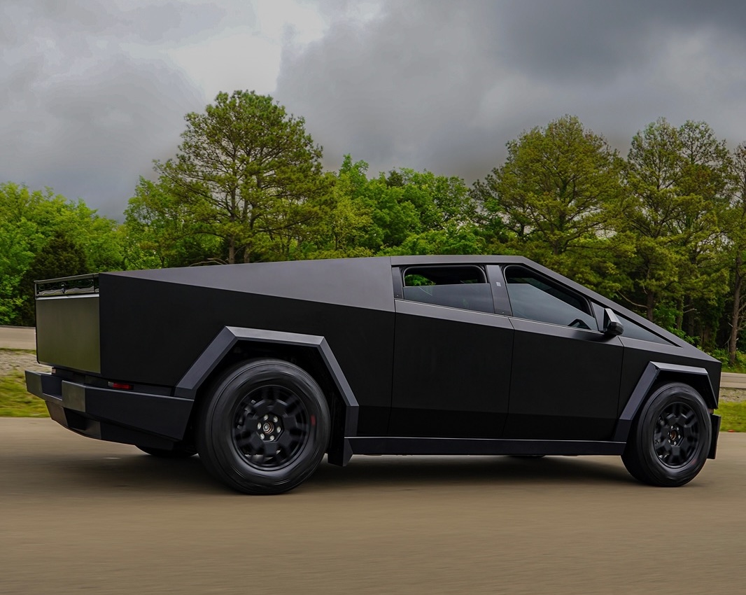 Black Wrap, Tint, and Ceramic Coat Done on My Darth Vader Cybertruck ...