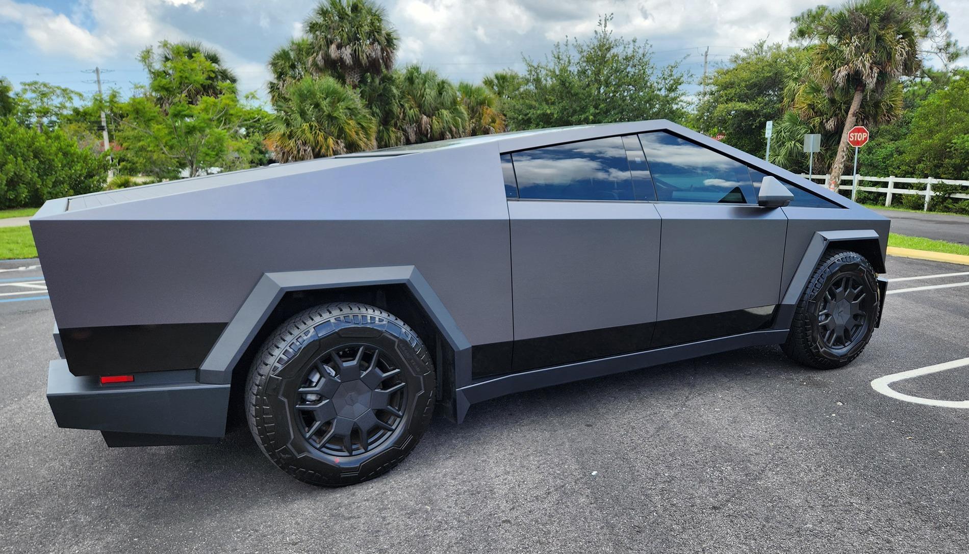 Charcoal Metallic Gray w/ Satin PPF Overlay and Gloss Black Rockers ...
