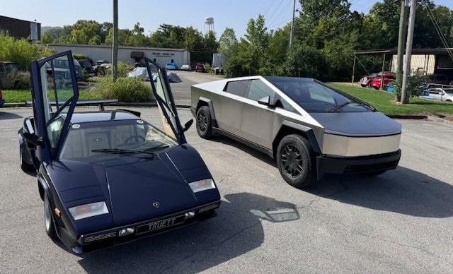 Cybertruck + Lamborghini Countach (Inspiration for CT) | Tesla ...