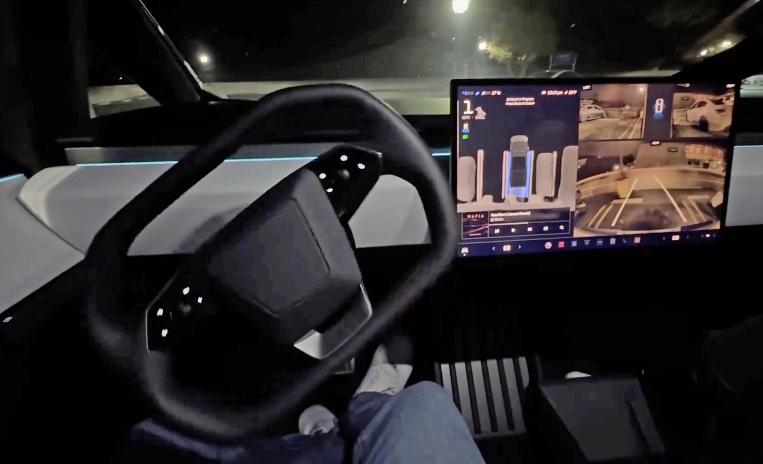 Auto Park for Cybertruck installed (2024.32.5 update)! -- Video in ...