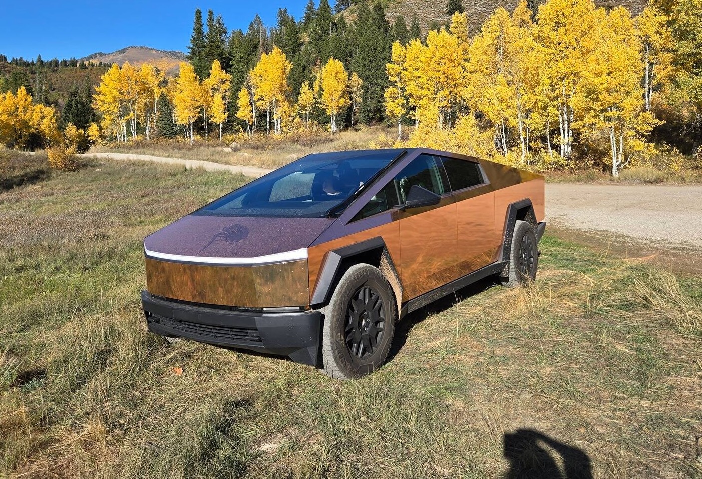 Rose Gold Wrap on my Cybertruck | Tesla Cybertruck Forum - Cybertruck ...