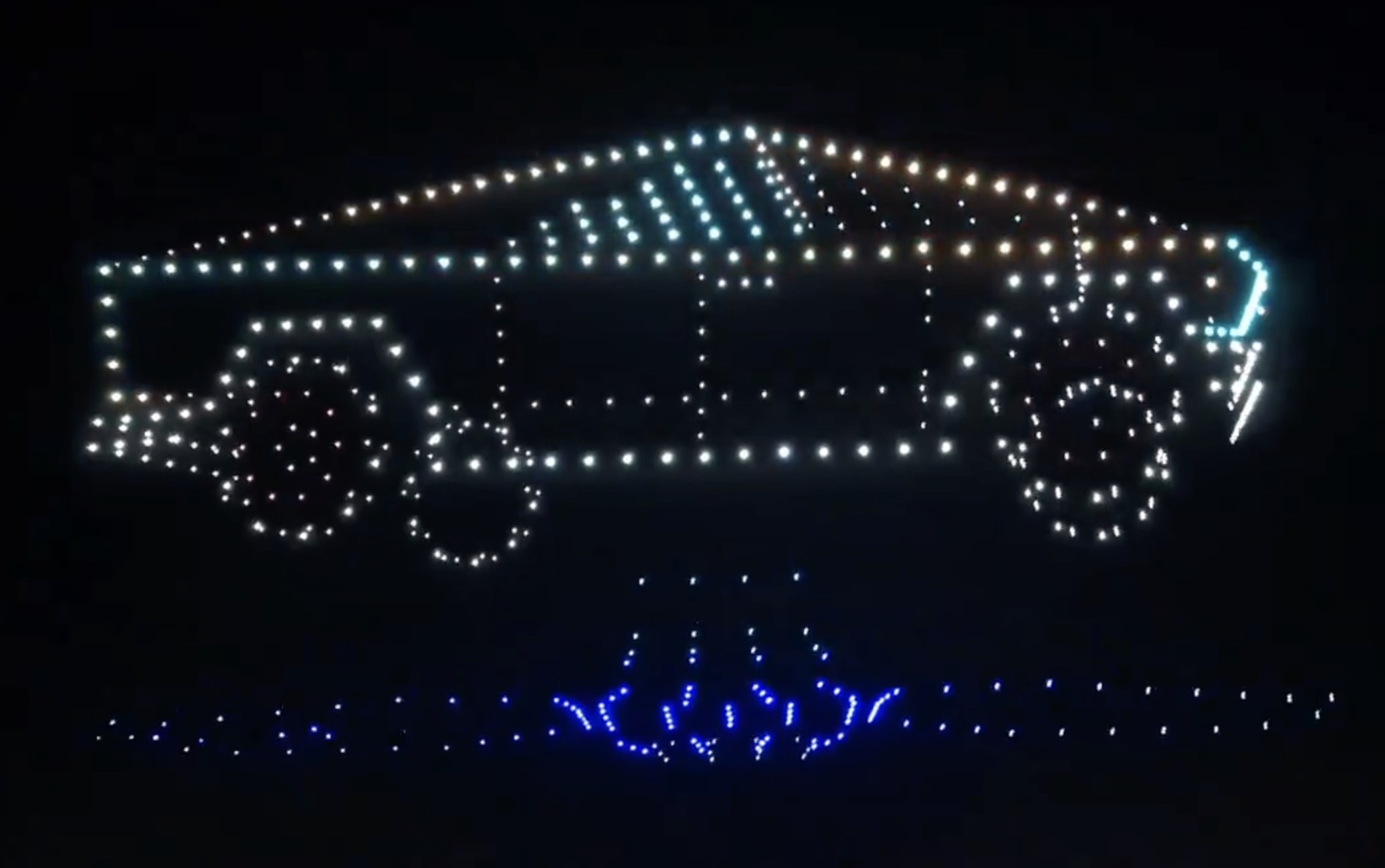 Cybertruck & SpaceX Drone Light Show! From UP.Summit 2024 | Tesla ...