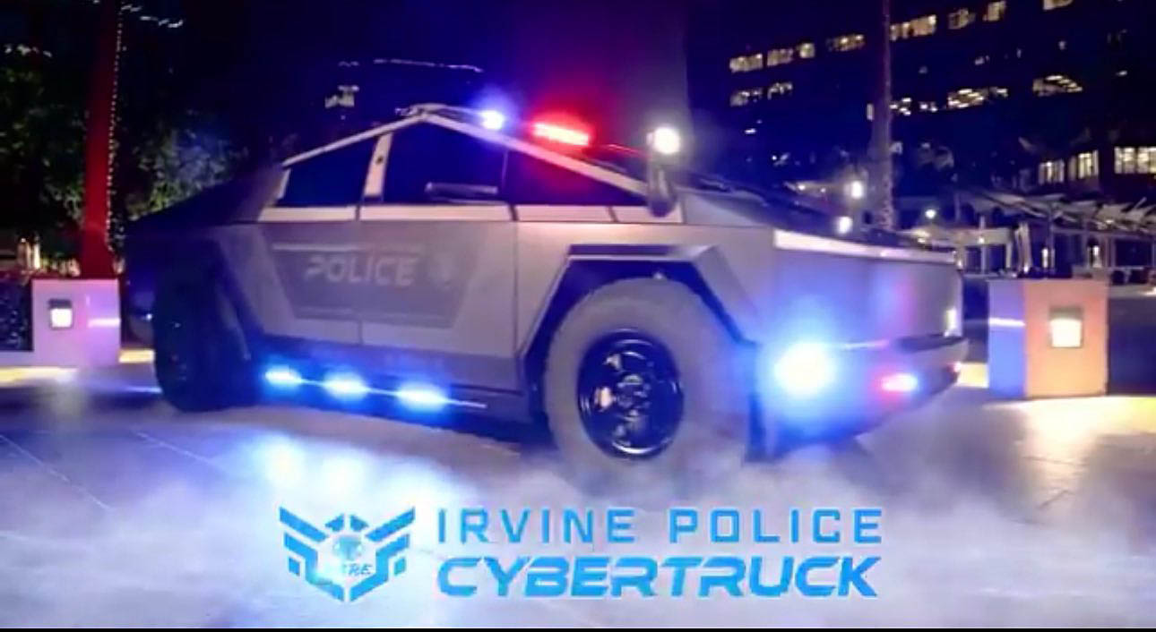 Irvine Police Cybertruck Revealed! Upfit build by Unplugged Performance ...