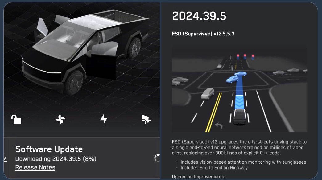 FSD v12.5.5.3 Update arrives for Cybertruck | Tesla Cybertruck Forum ...