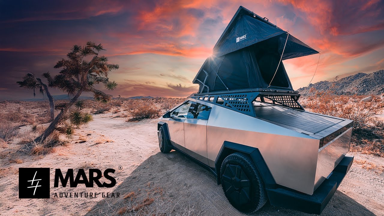 Introducing the Mars Basecamp Rooftop Tent: Designed for the Cybertruck ...