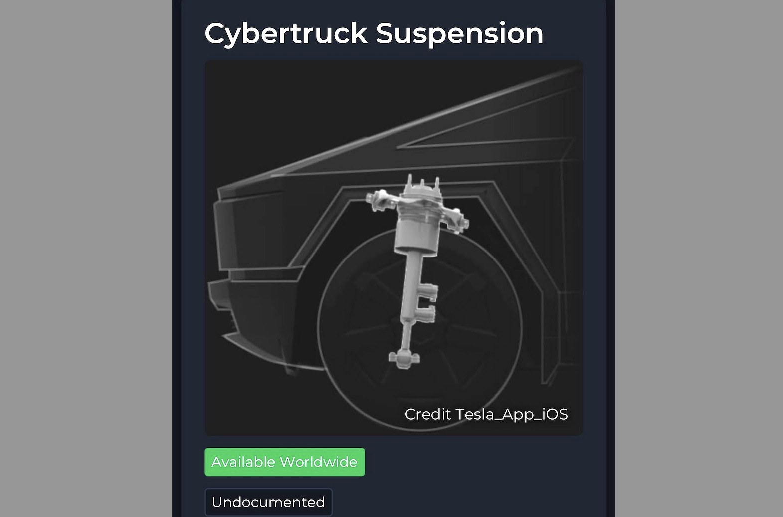 Ability to control CT suspension height from Tesla app coming in 2025.8 ...