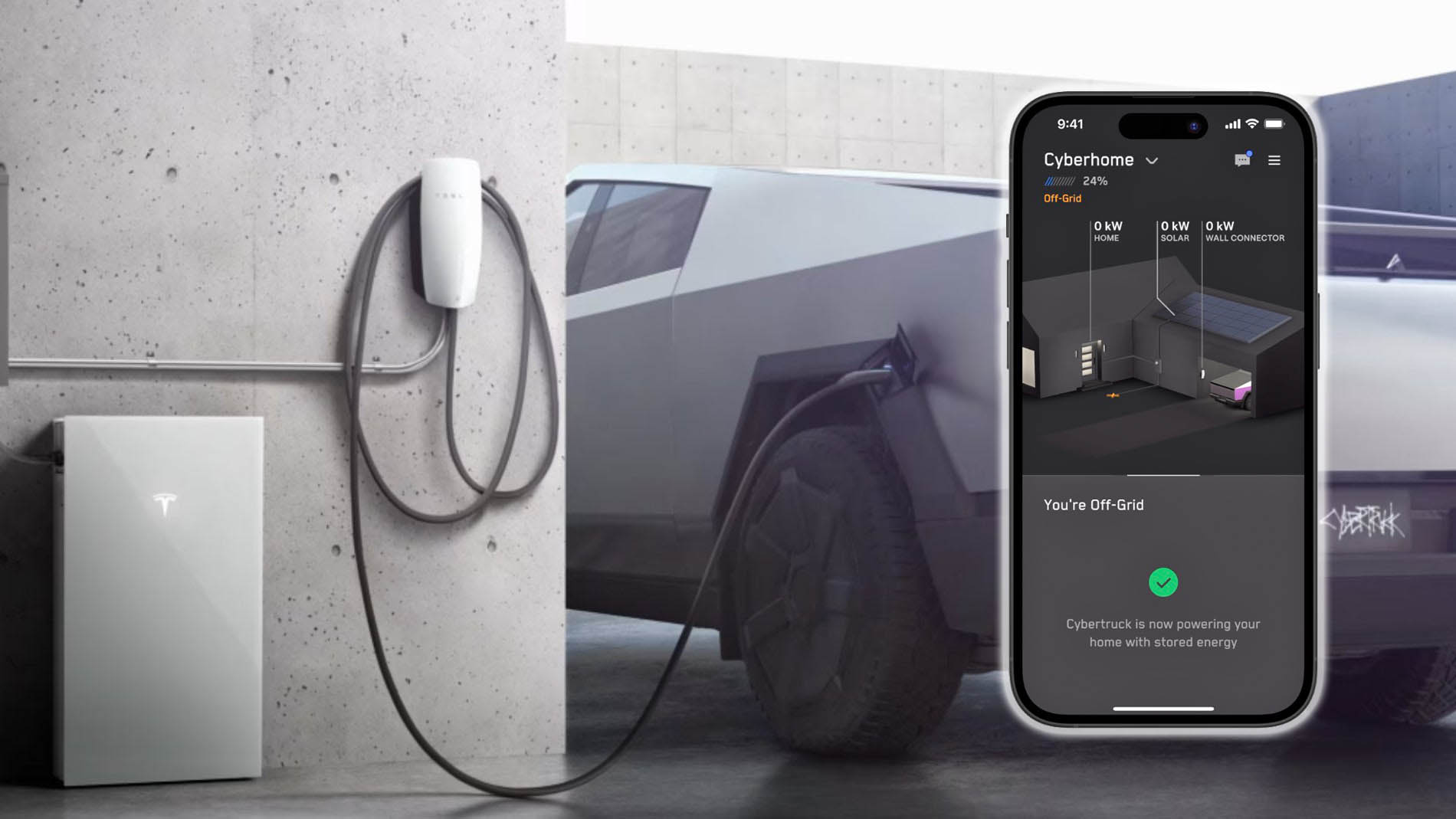Go Off-Grid function introduced for Powershare | Tesla Cybertruck Forum ...