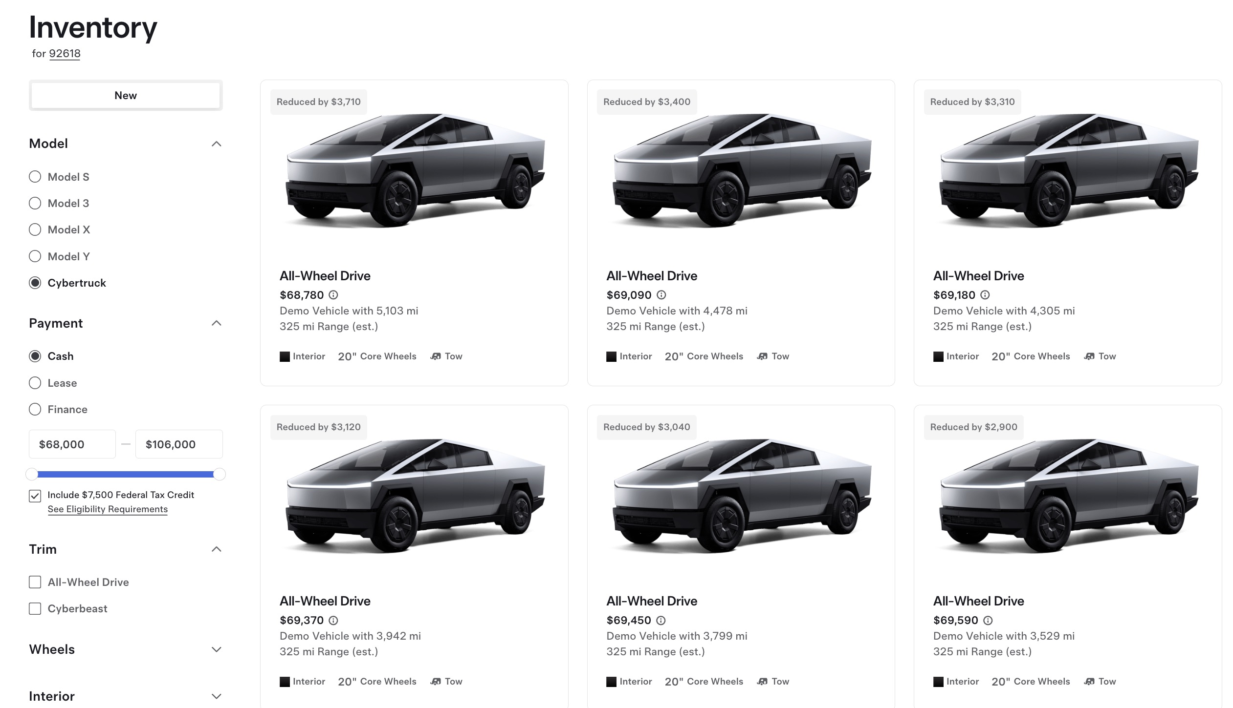 Free 20" Cyber Wheels + AT Tires Upgrade on inventory leases | Tesla ...