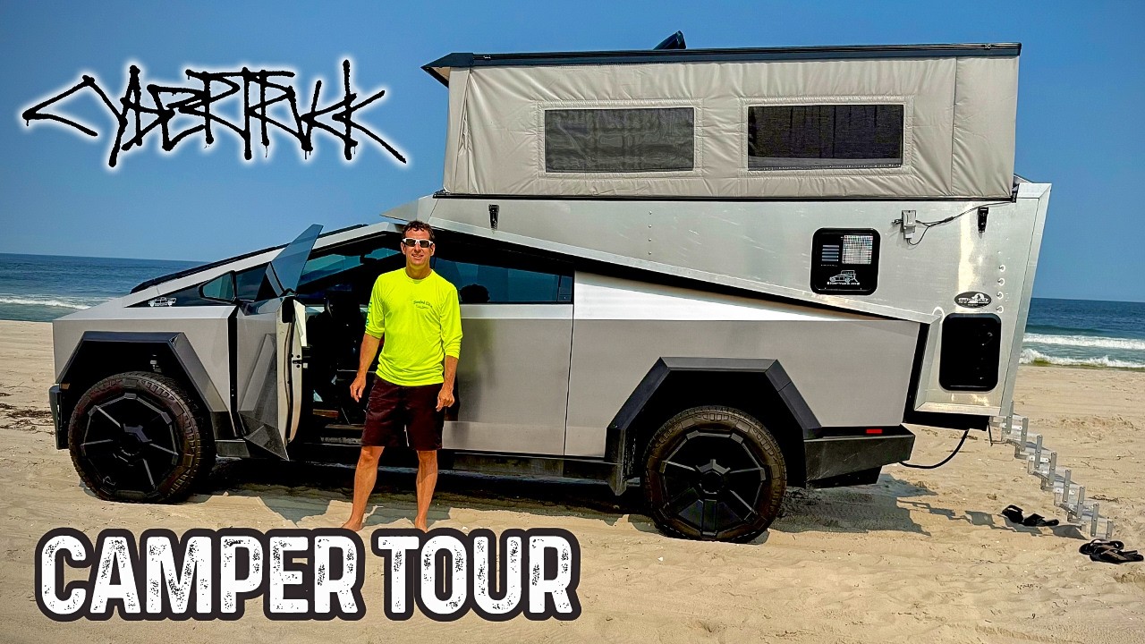 Off-Grid Luxury! Touring the INSANE Cyber Phoenix Cybertruck Camper ...