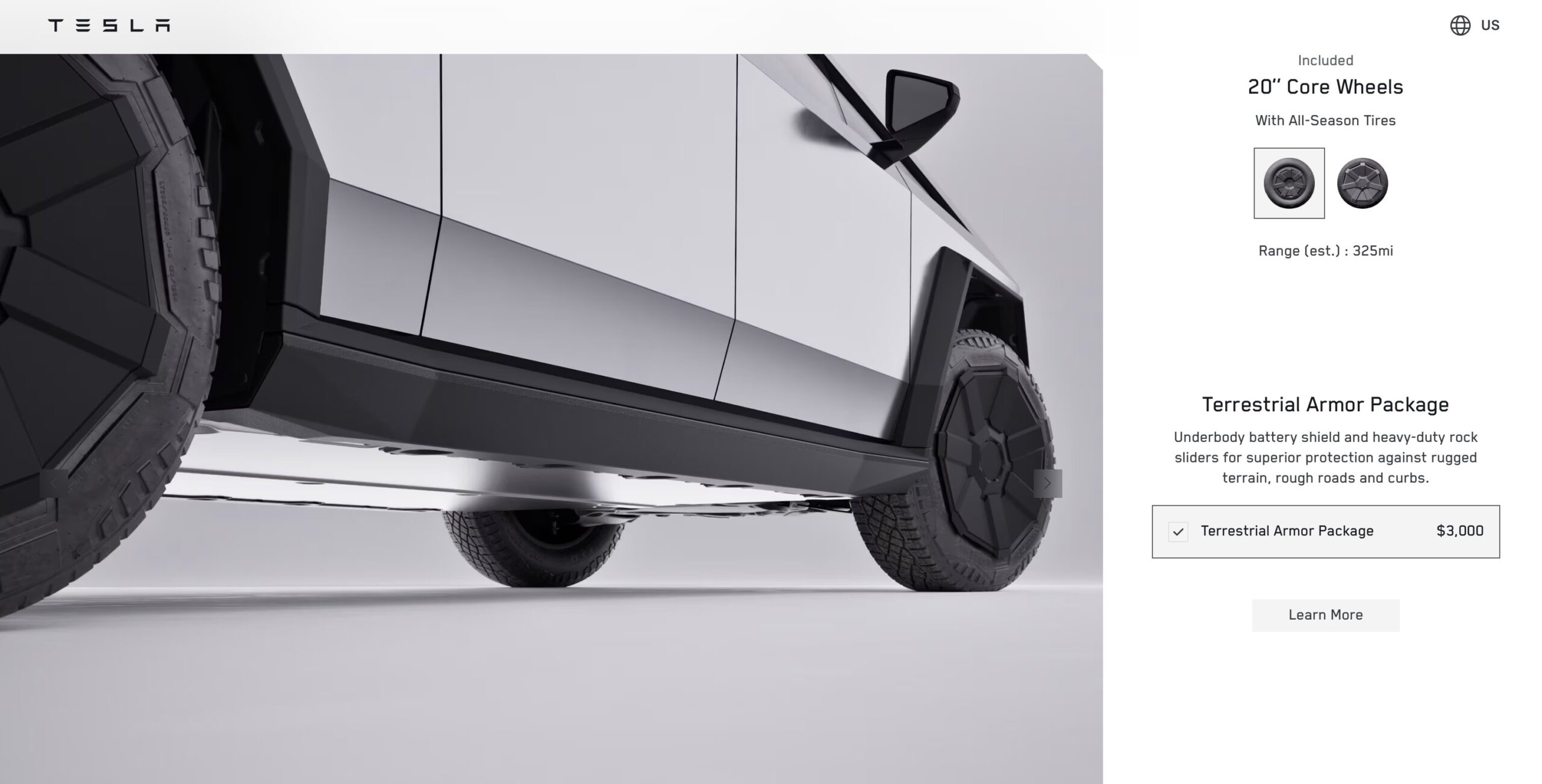 Terrestrial Armor Package can now be ordered & installed directly from ...